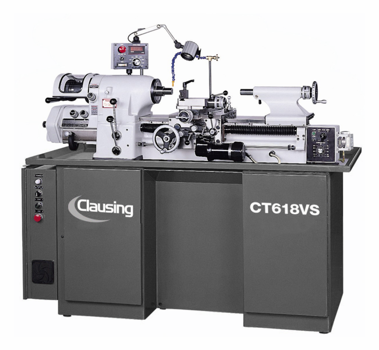 CT618VS - Clausing 11” Swing Over Bed, 18” Between Centers, Toolroom ...