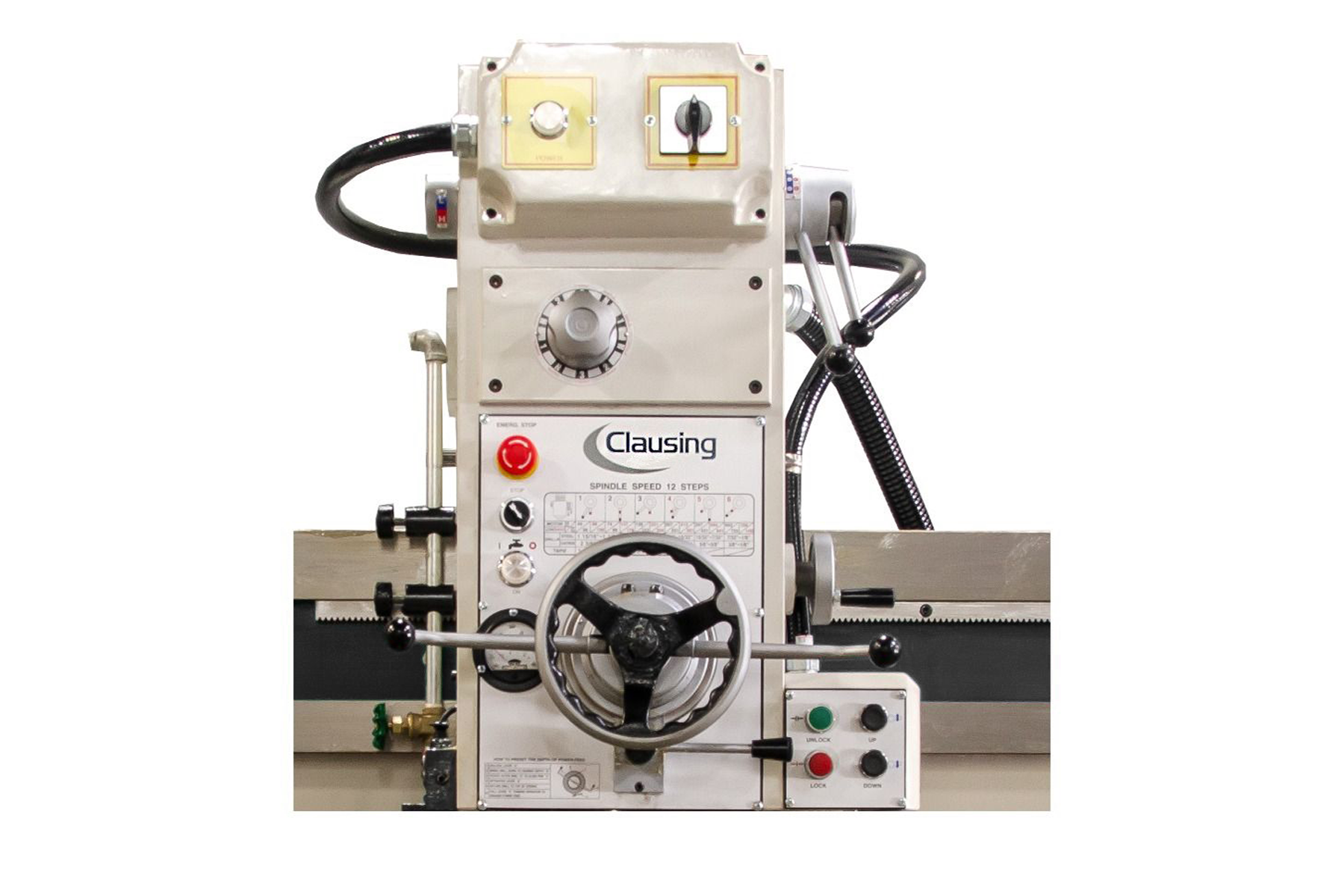 CLC1250H - Clausing Radial Drill 49.2” Arm, 25.1 x 20.4 x 16.5 Box ...